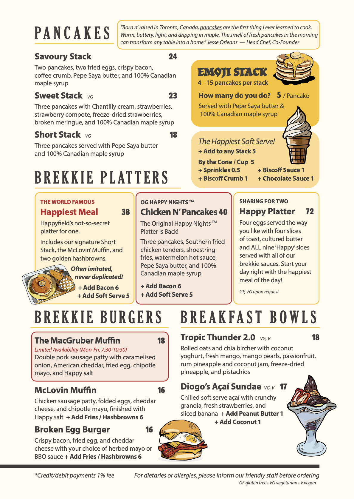 The Menu — Happyfield